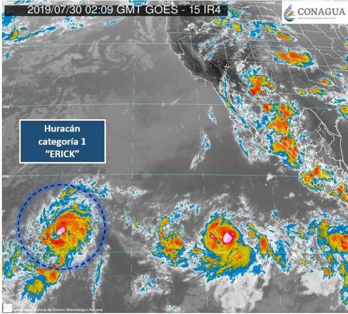 Huracán 'Erick' intensifica su intensidad ya muy alejado | BajaPress